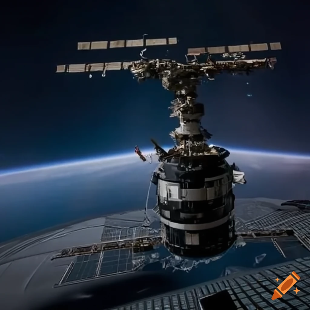 Star wars space station on Craiyon