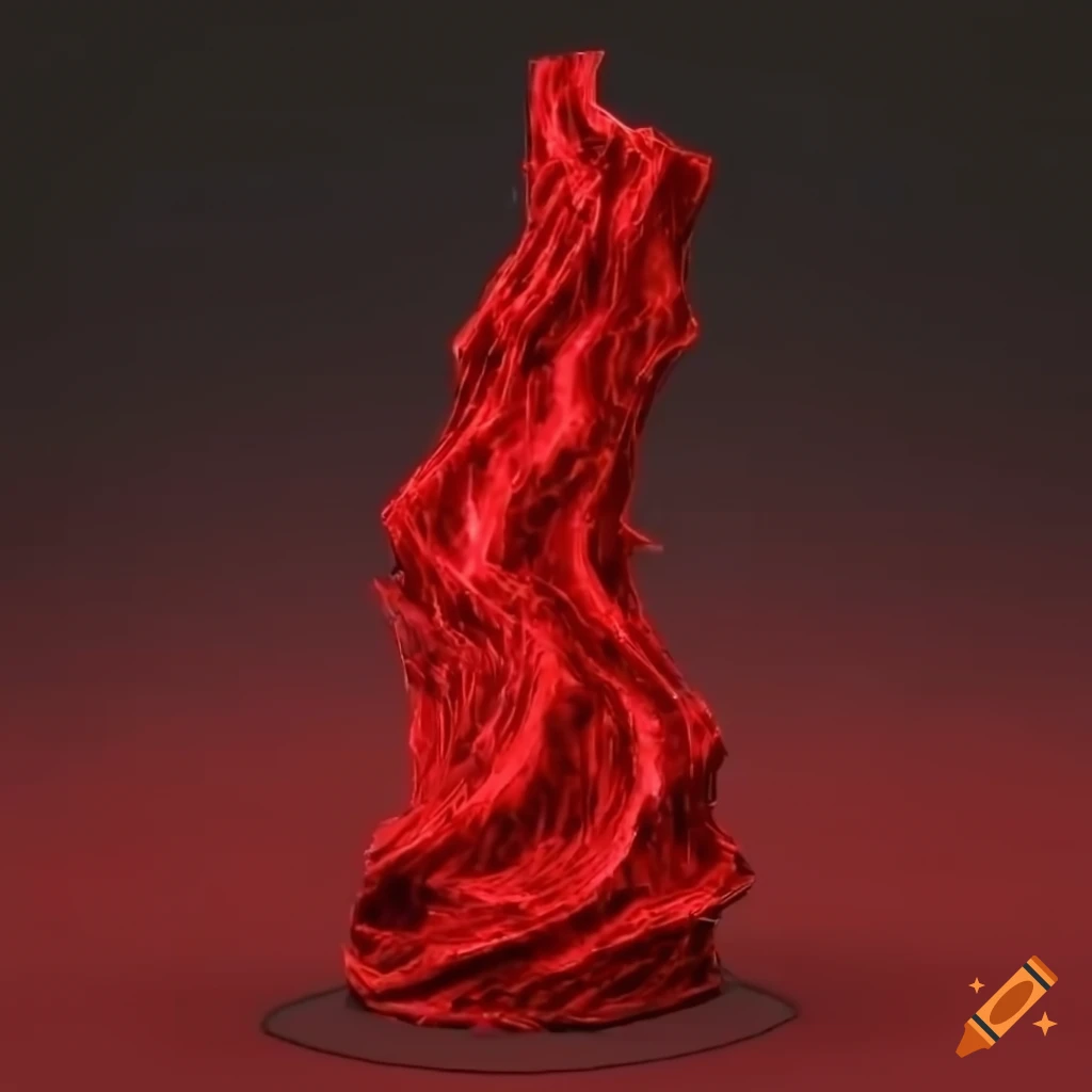 Red flowing biomass from prototype game series, realistic, 2k, precise ...