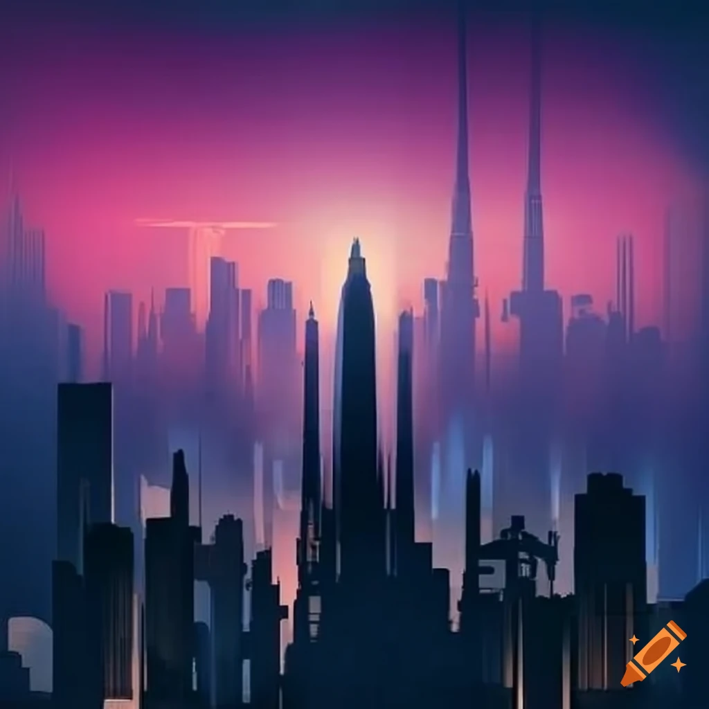 Futuristic skyline