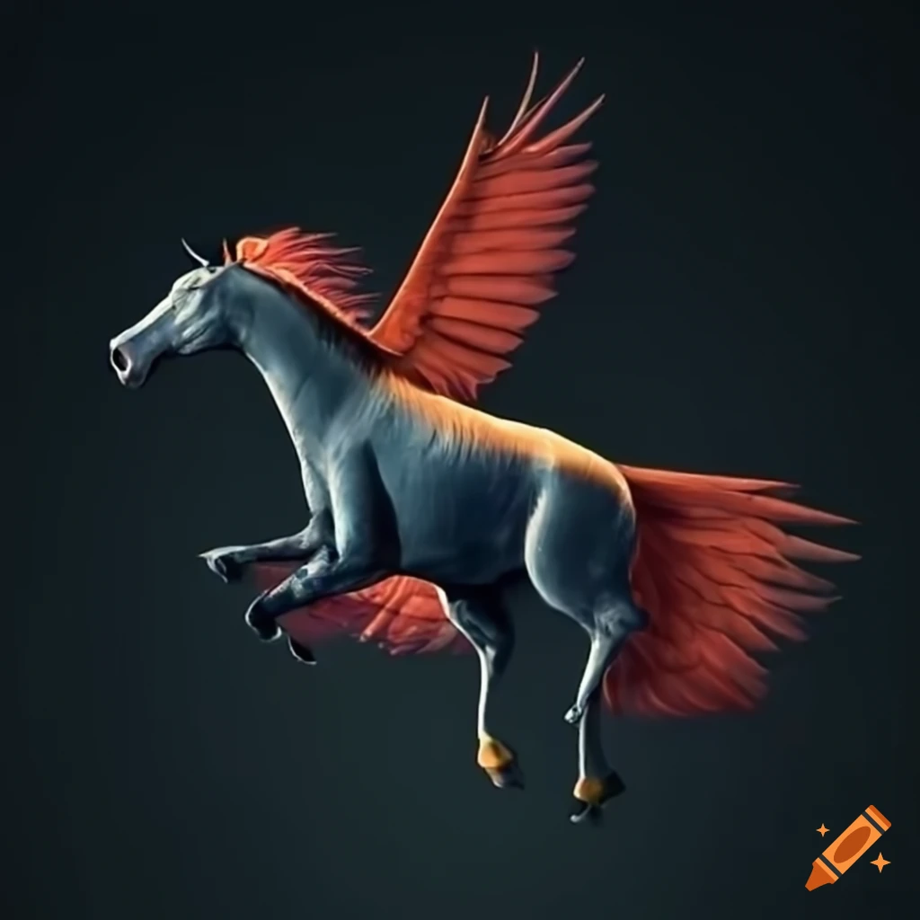 Flying horse on Craiyon