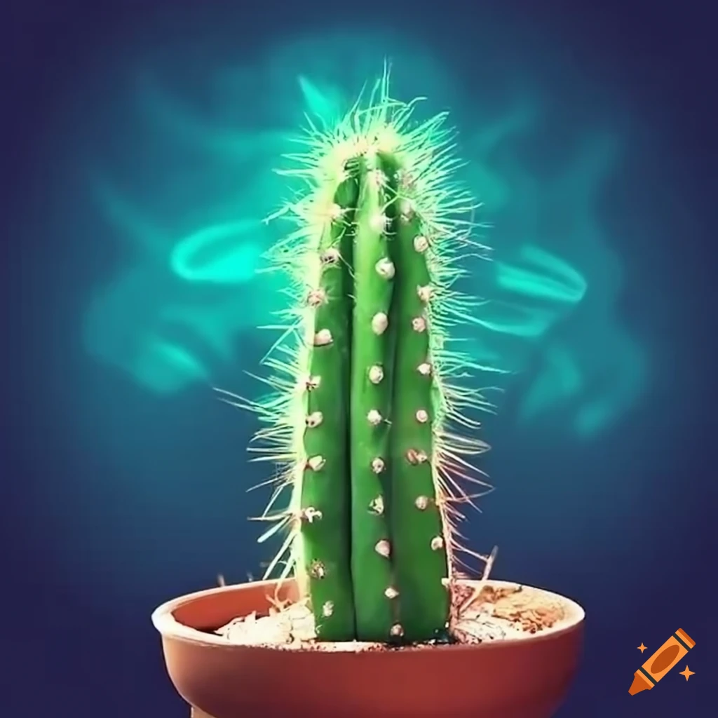 A unique cactus with magical powers on Craiyon