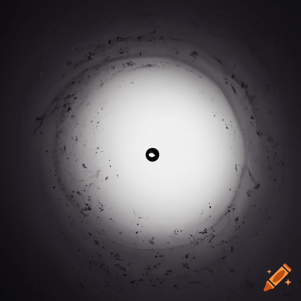 A dark speck in a white void of nothing on Craiyon