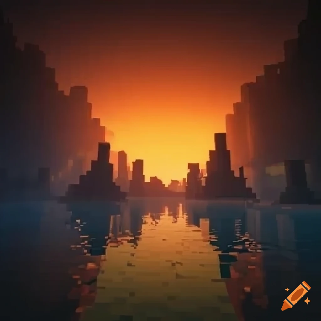 Heaven in the minecraft game universe on Craiyon