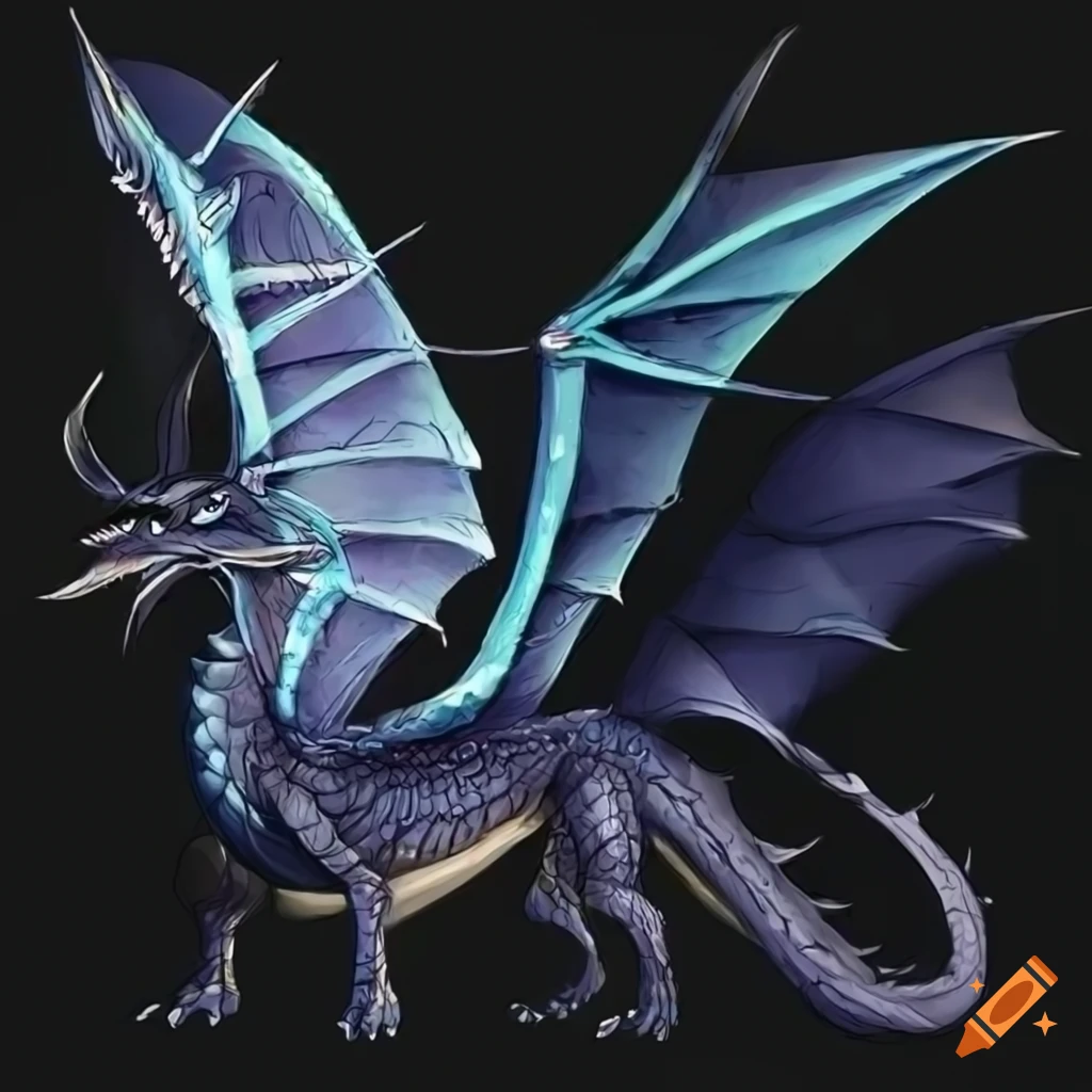 Full body dragon designs, side view