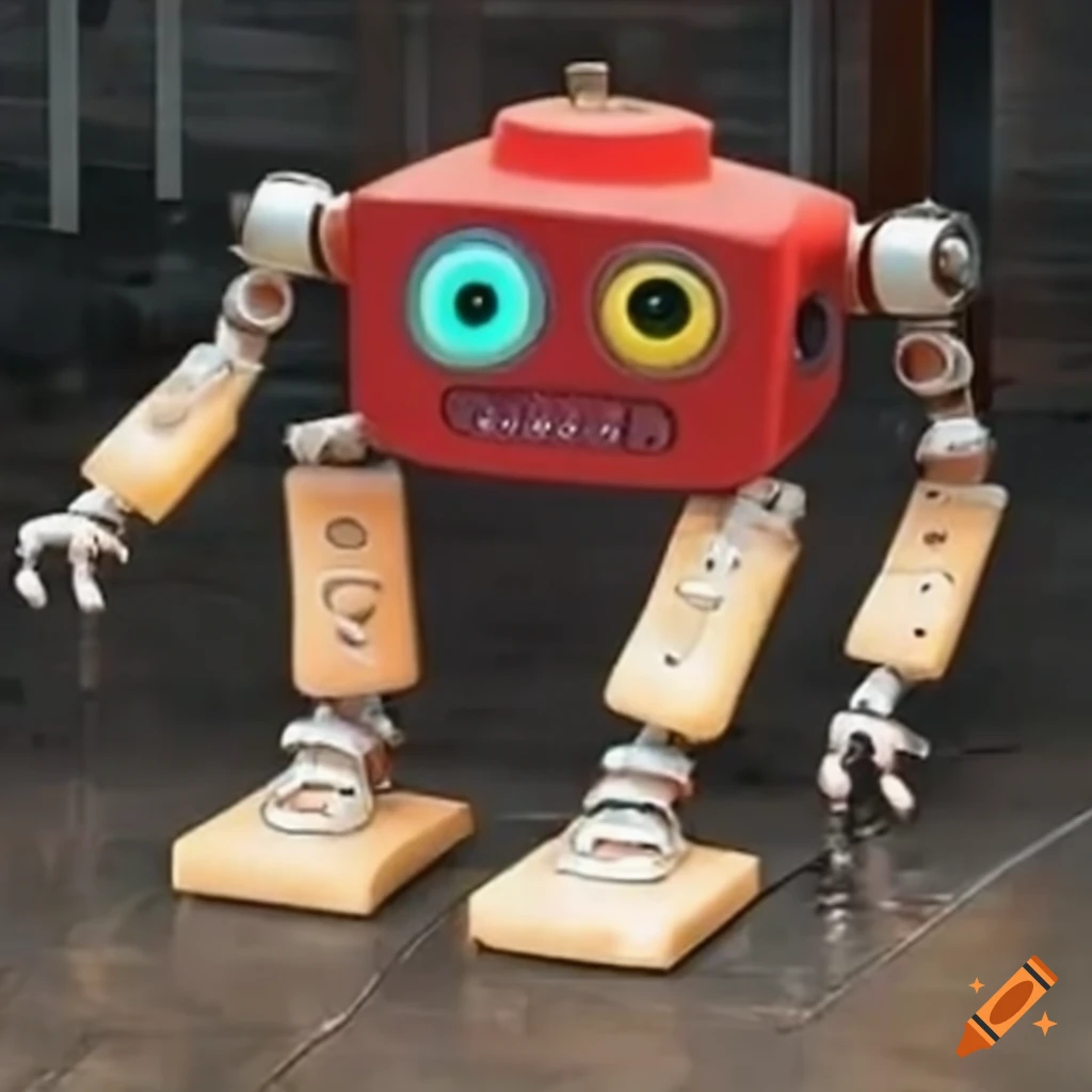 Funny robots on Craiyon