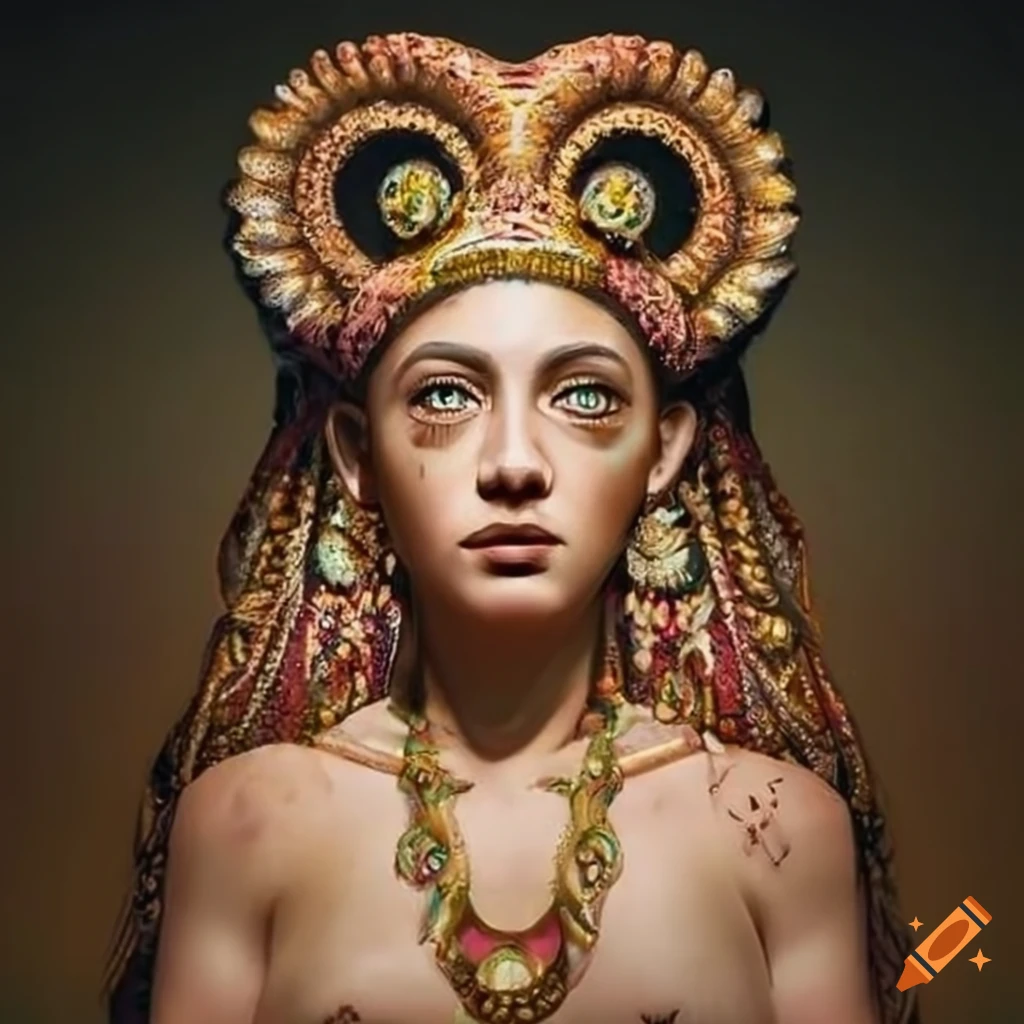 Beautiful muisca goddess on Craiyon