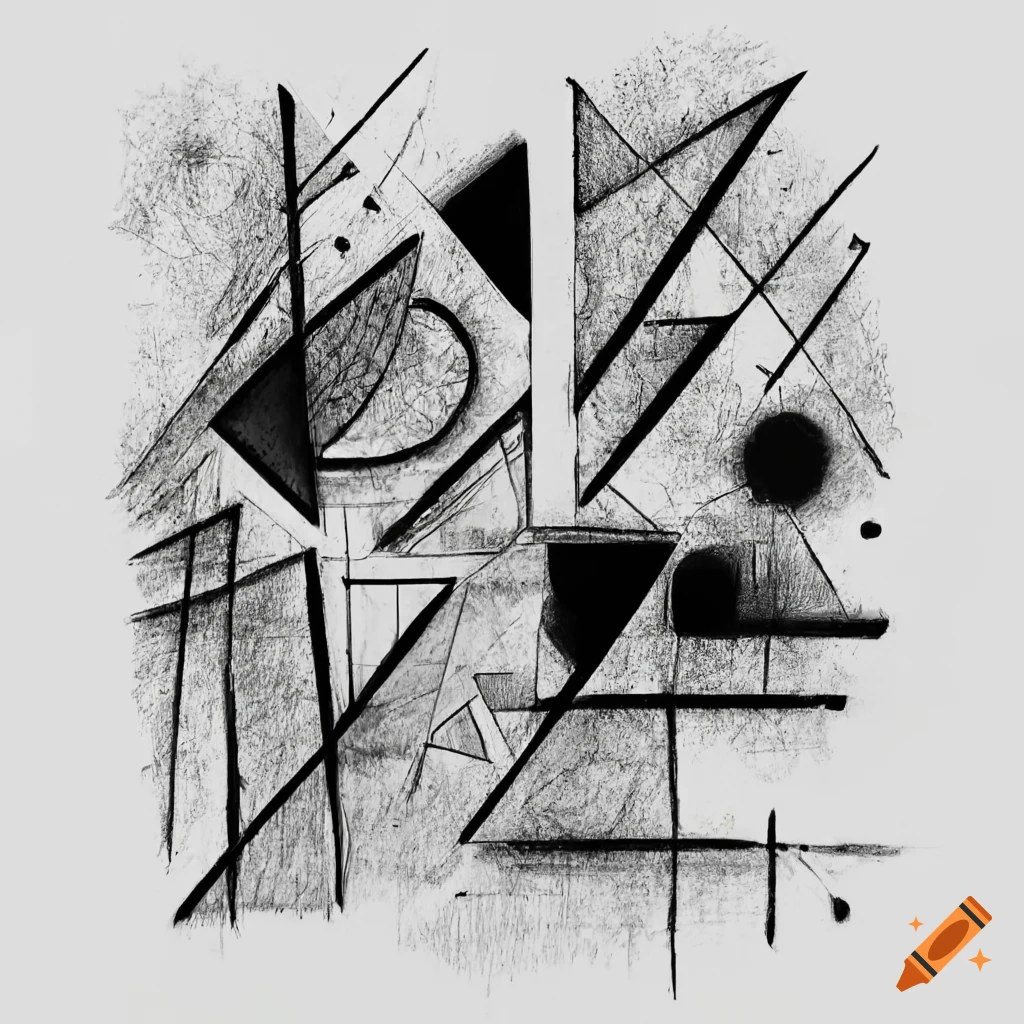 Abstract modular synthetiser like kandinsky