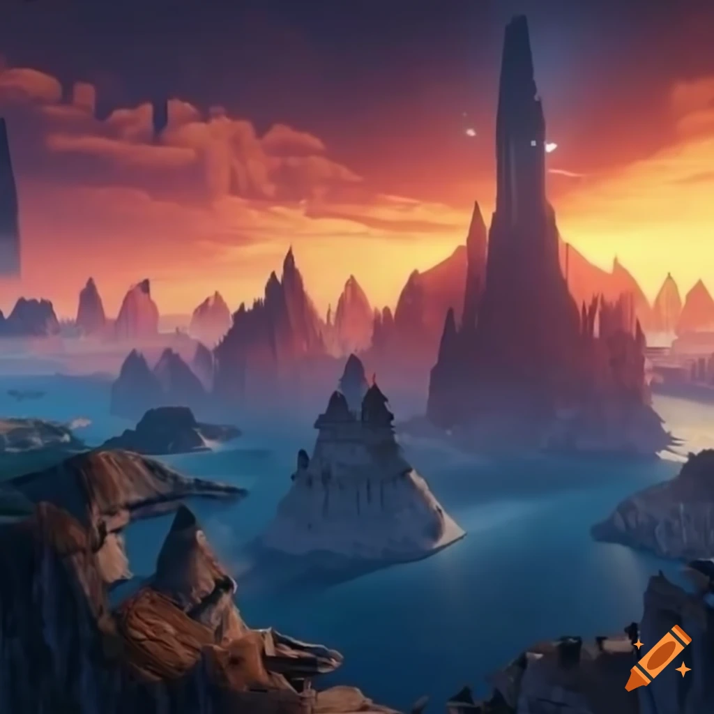 A stunning new video game world with diverse sweeping landscapes on Craiyon