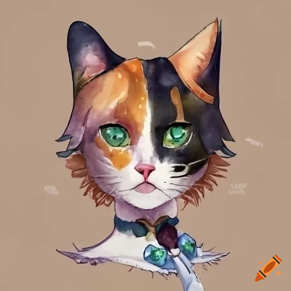 Calico Cat Fanart 100% Authentic | www.pinnaxis.com