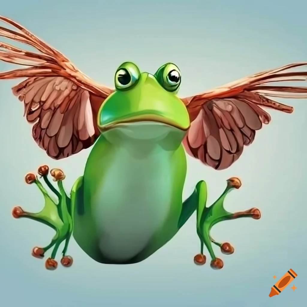 Frog with wings