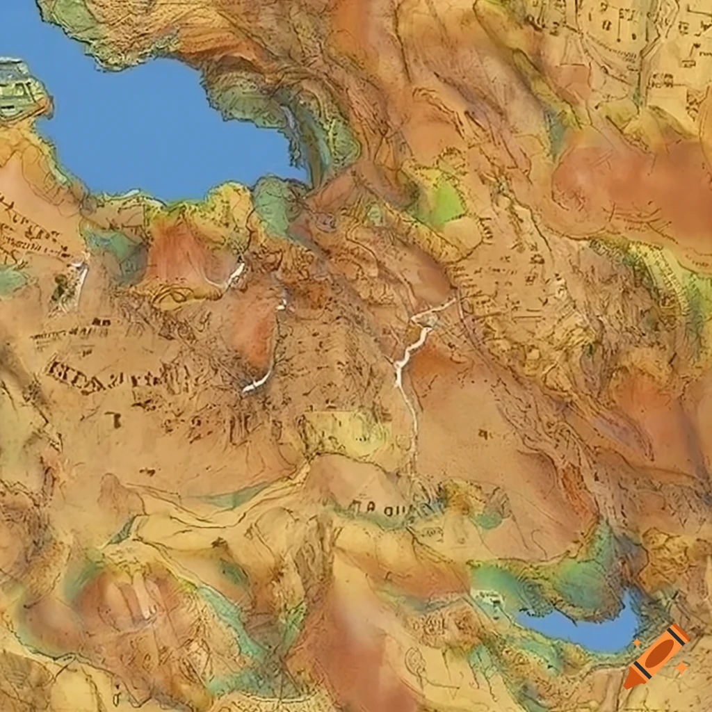 Detailed underground geologic survey map