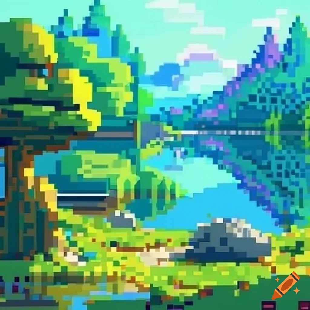 Paisajes En Pixel Art