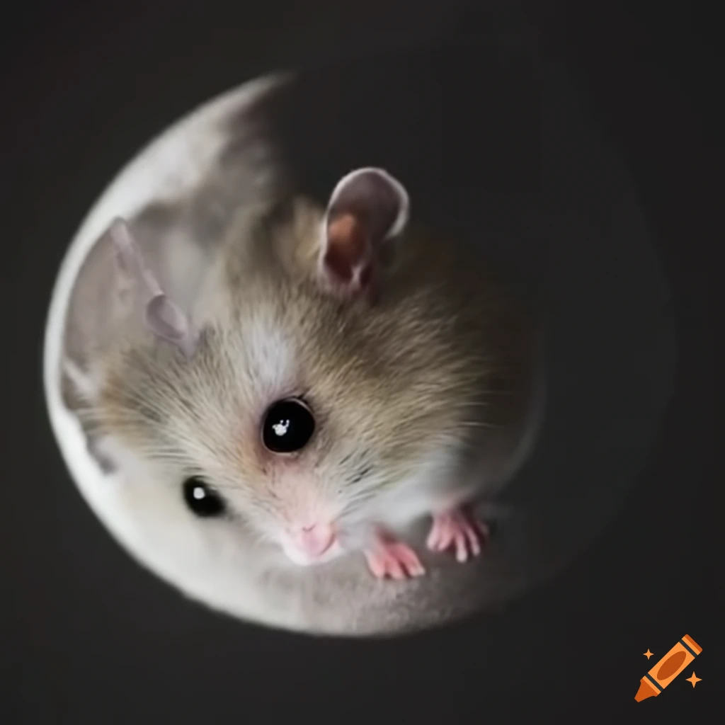 Hamster on the moon