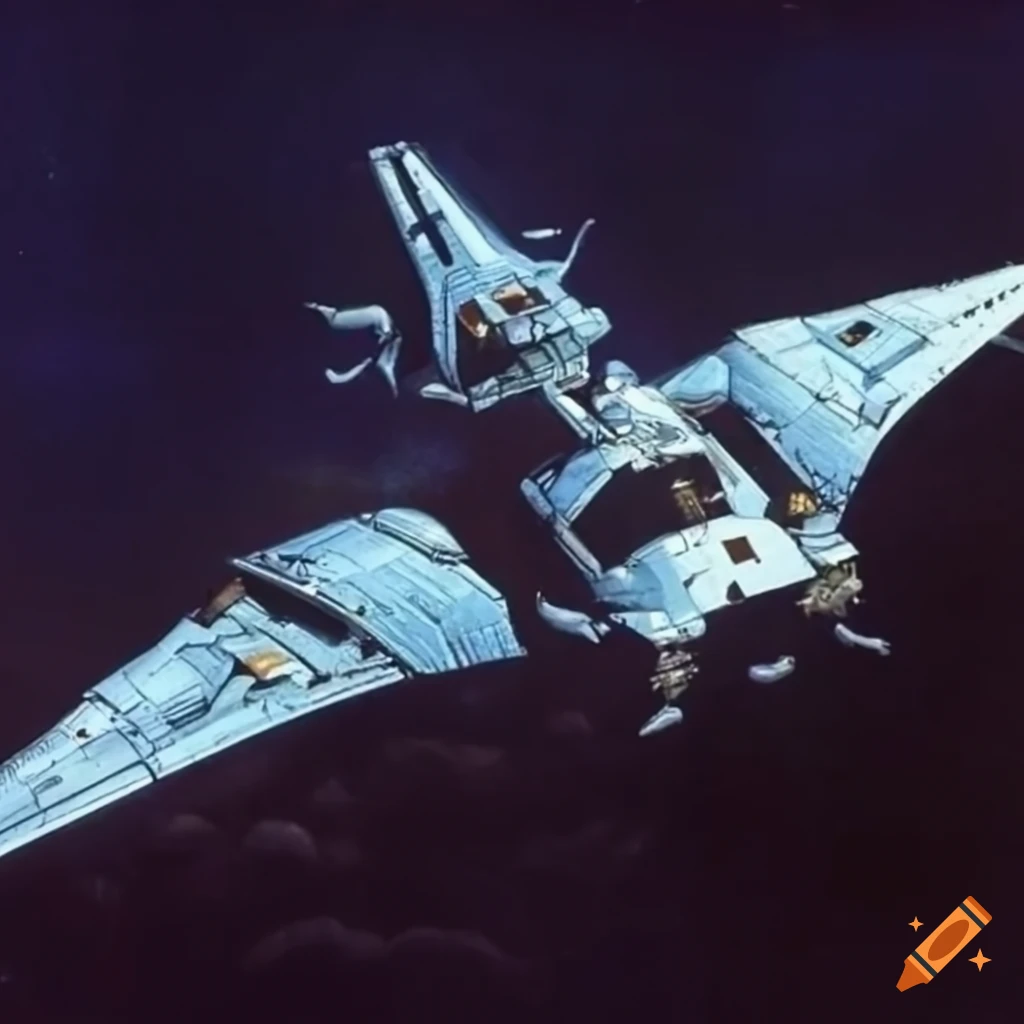 Hymenopteran, outer space ship of the line, 70s sci fi, shuttle, frank ...