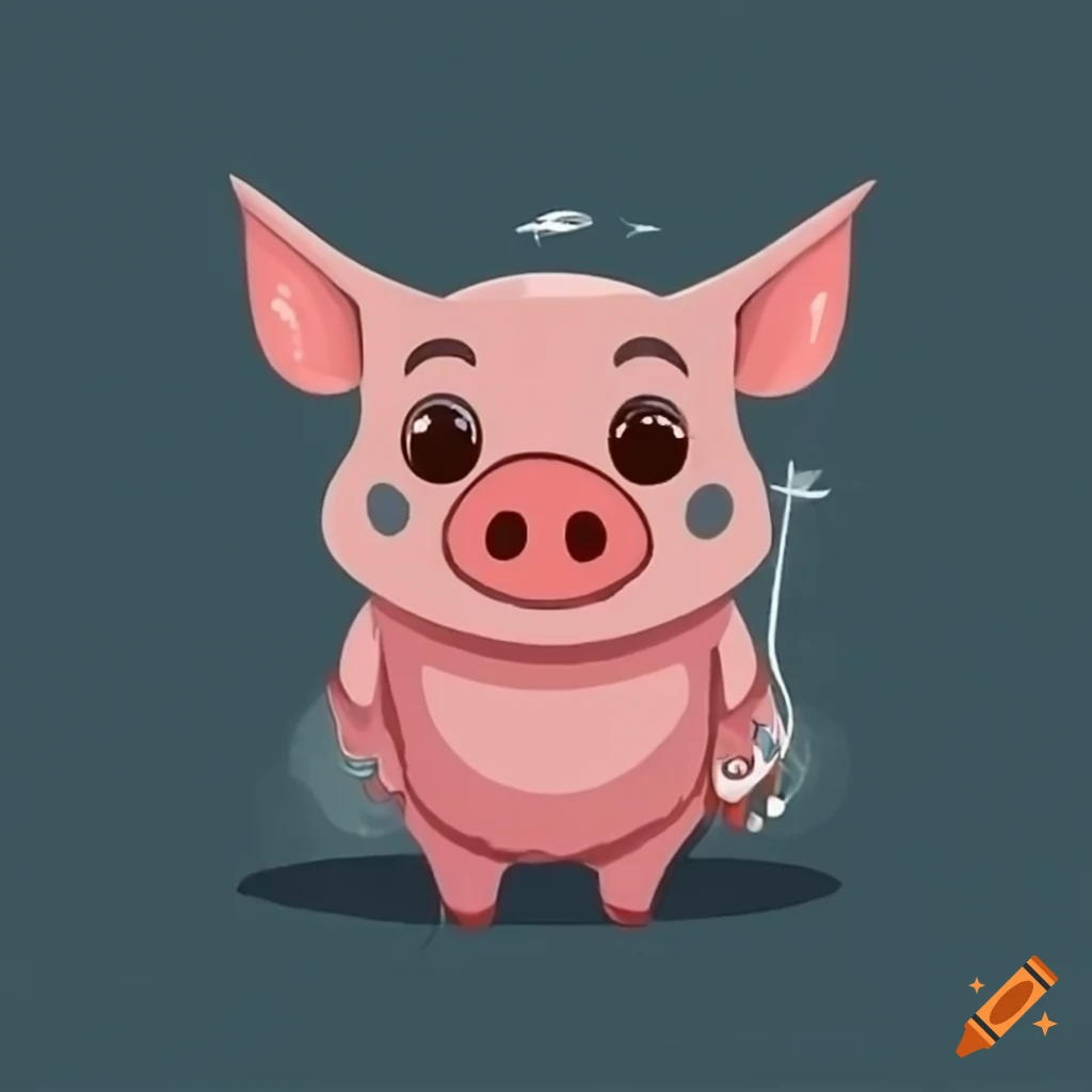 Pig on Craiyon