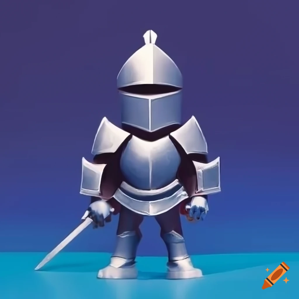 Knight, toy, small, icon, red, blue