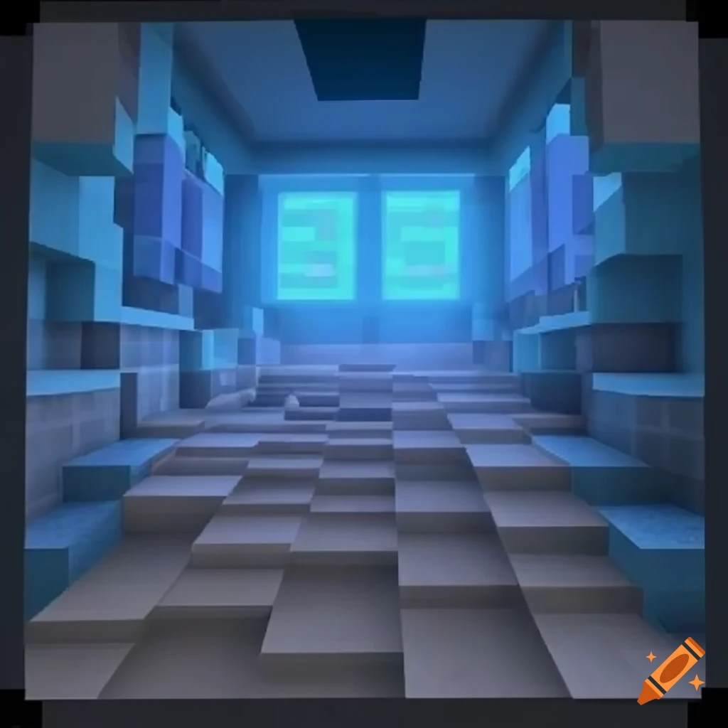 Heaven in the MineCraft game universe on Craiyon