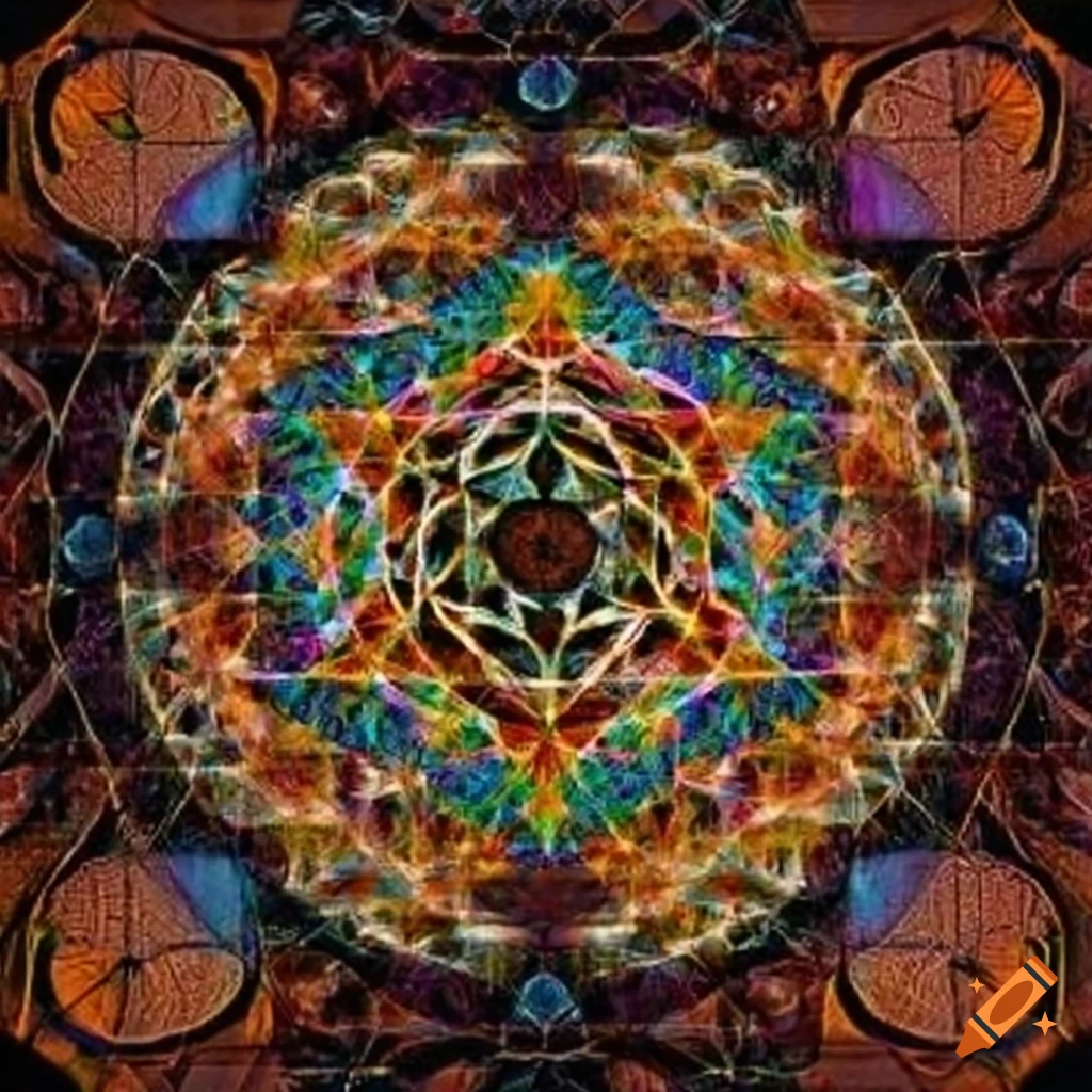 Sacred geometry art mishmash