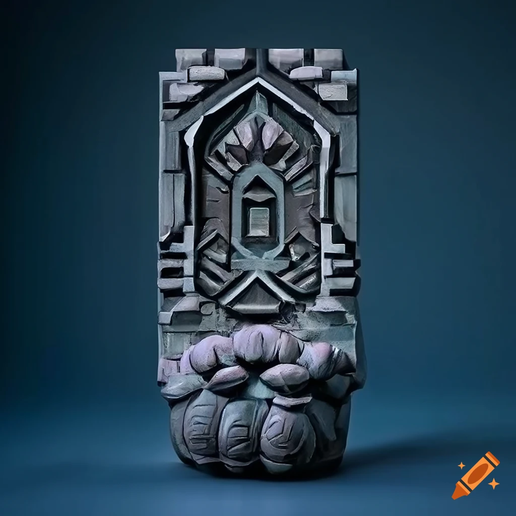 ‘Architectural Stave carving’-Style, Zelda HD video game sculpture ...