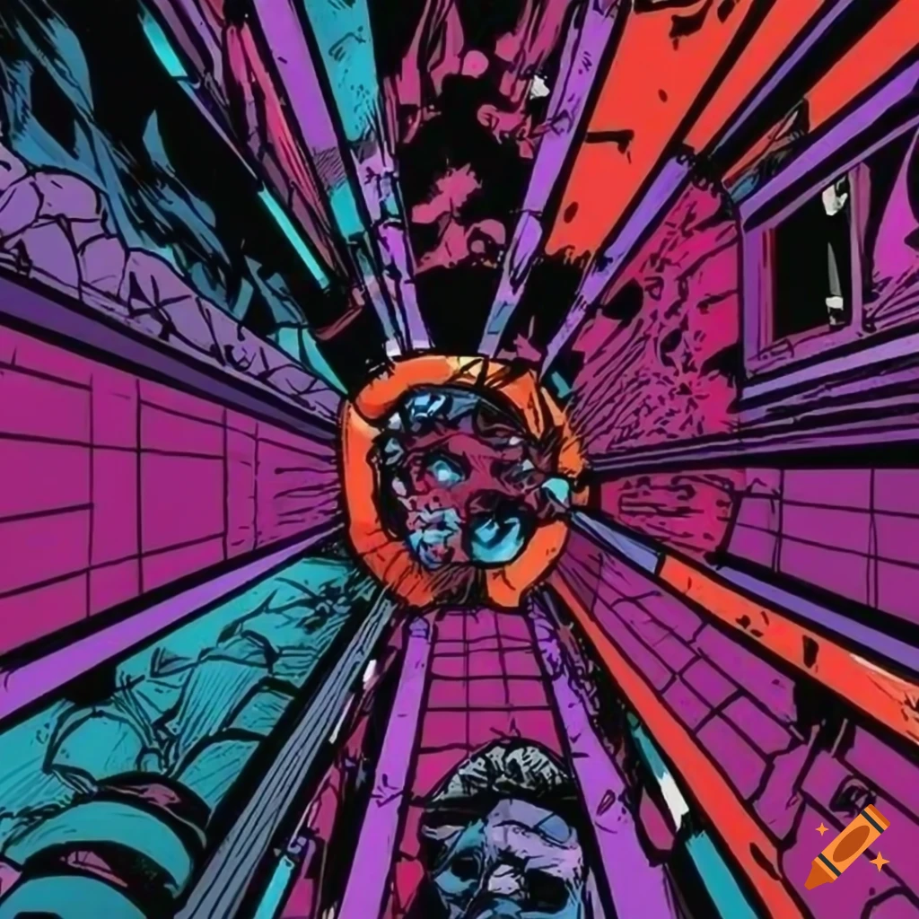 Cool edgy comics style background