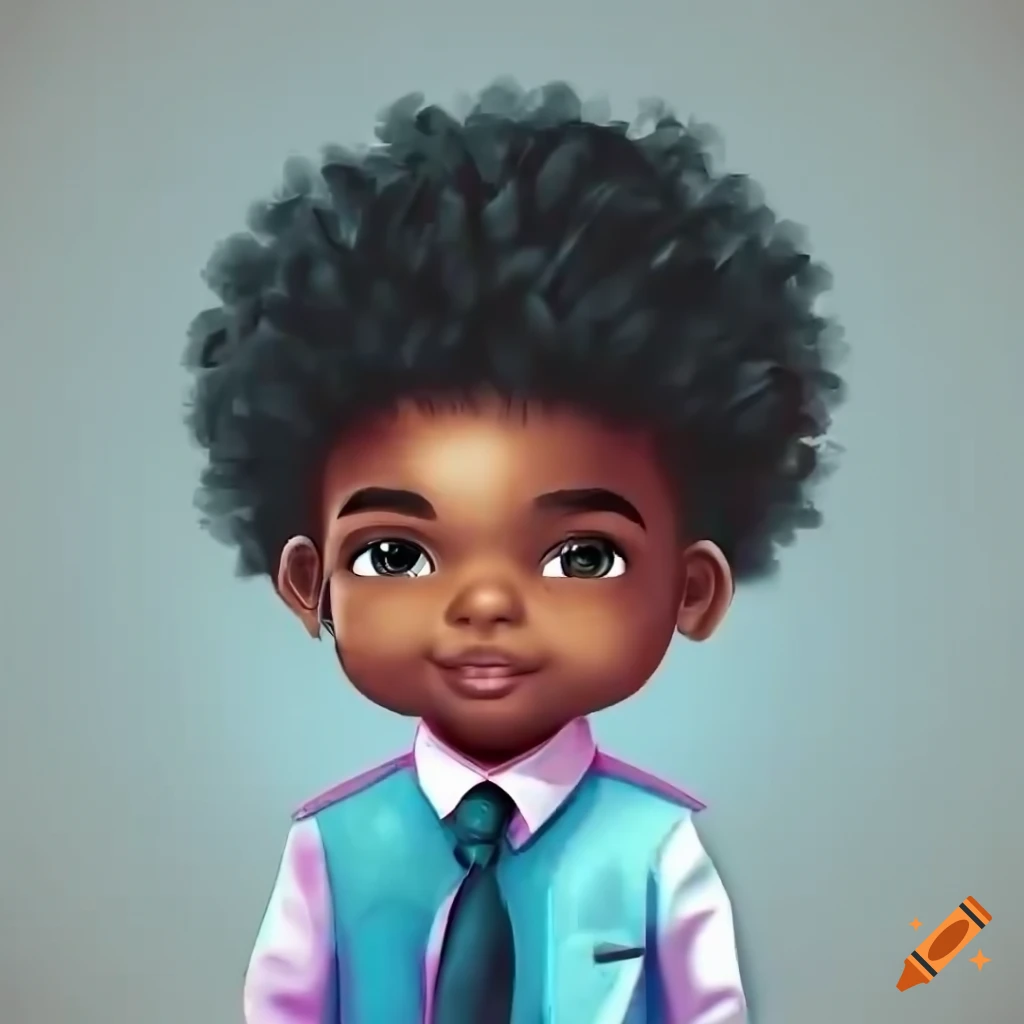 Little Black Boy Cartoon