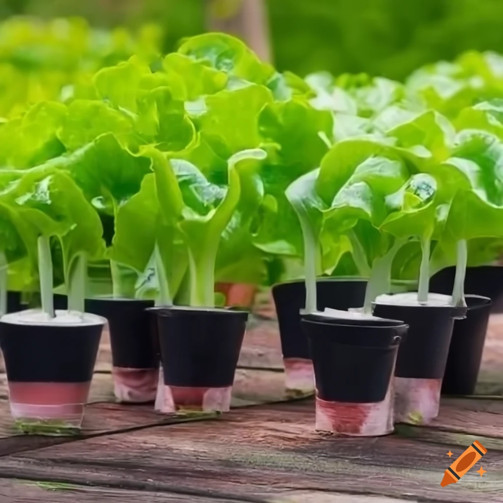 Stock photo cuttings for lettuce for planting in flower pot in a ...