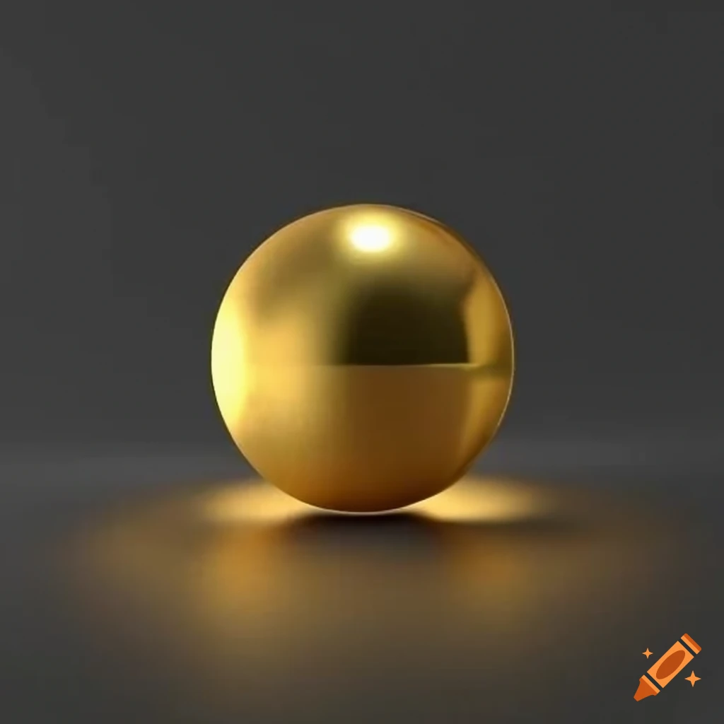Gold sphere one eighth of its diameter away from a flat polished gold ...