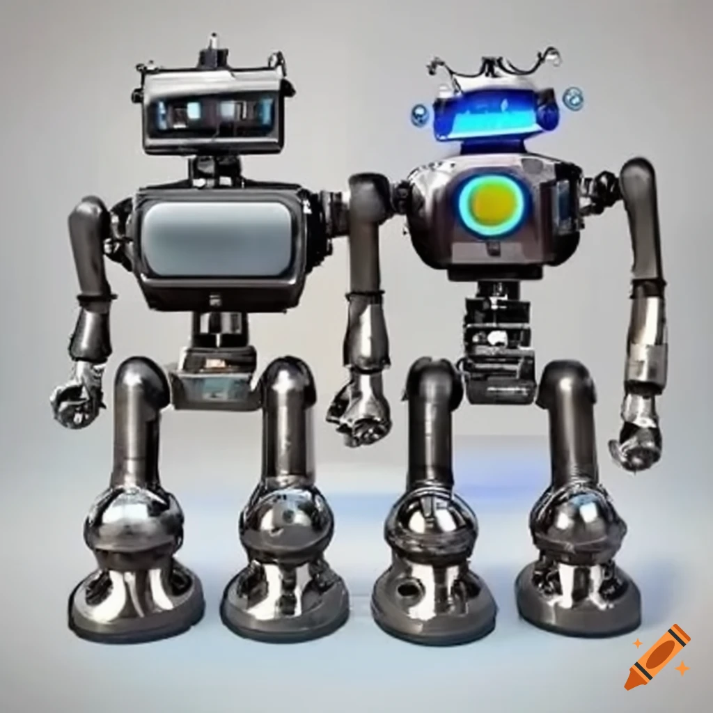 Cool robots on Craiyon