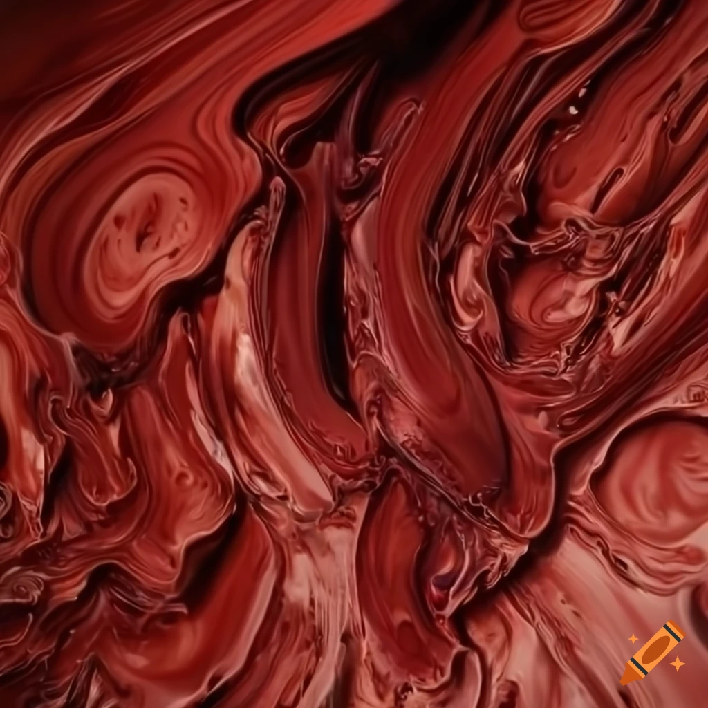 Photo of a red liquified biomass, realistic, 2k, precise edges ...