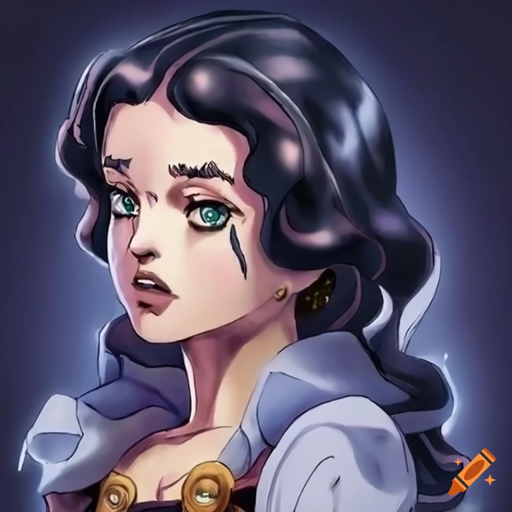 Snow White reimagined as a JoJo's Bizarre Adventure character with ...