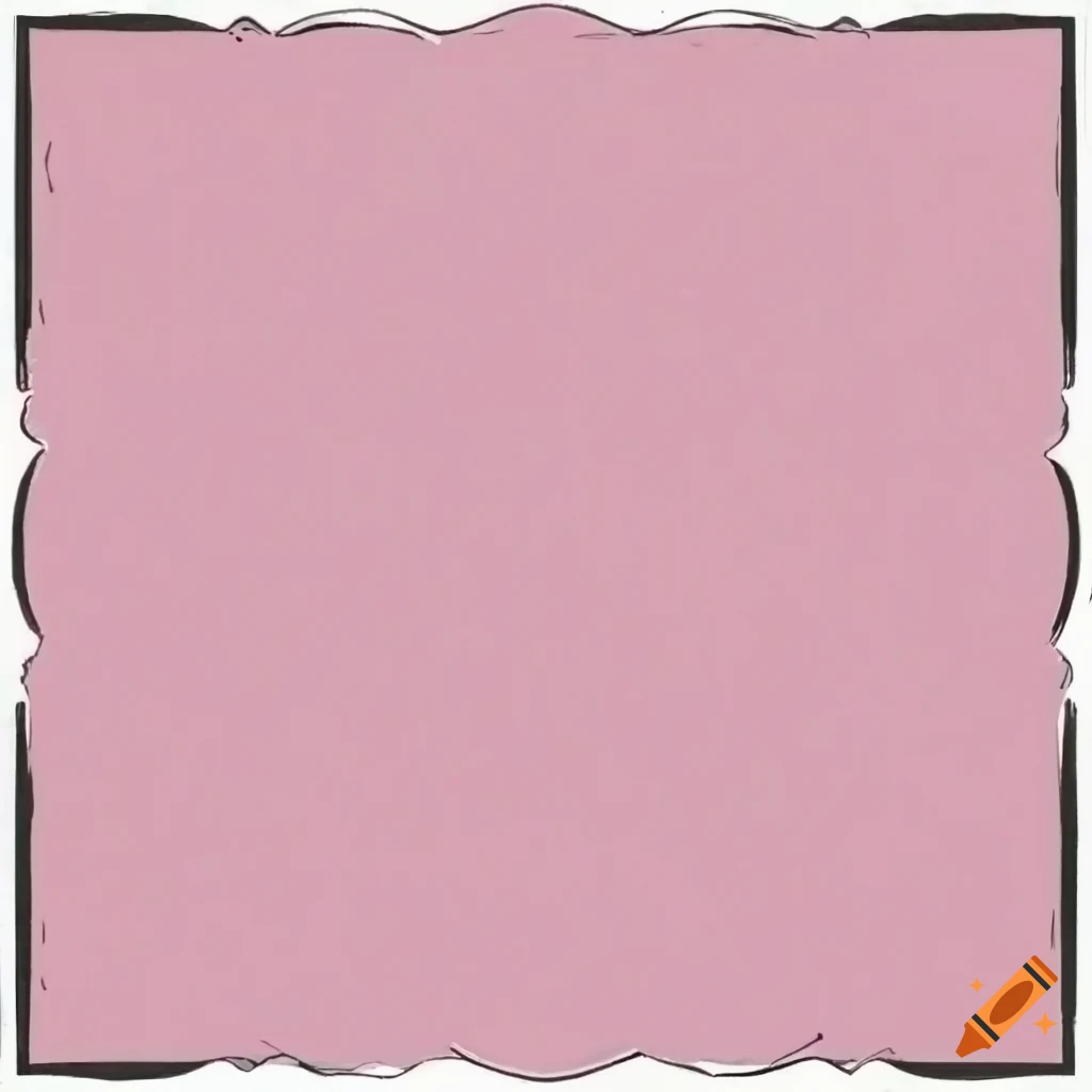 Pink blank comic book panels inspired by art nouveau, awaiting ...