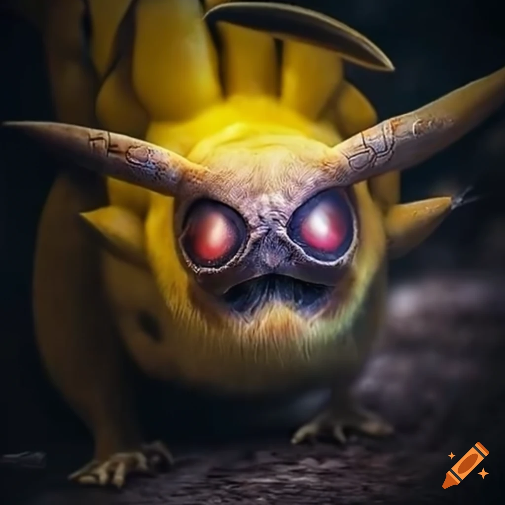 Pikachu alien on Craiyon