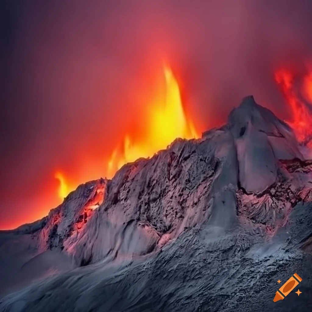 Hell landscape on Craiyon