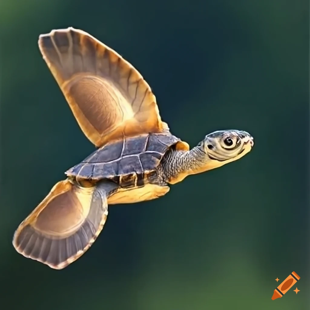 Flying bunny turtle on Craiyon