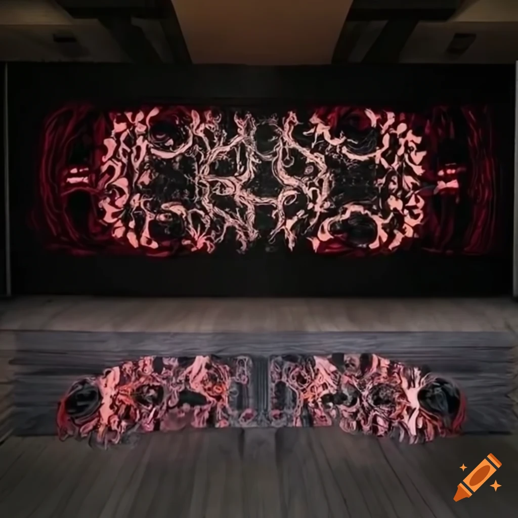 A hyper dimensional gate made from sigils and crude drawings on the ...