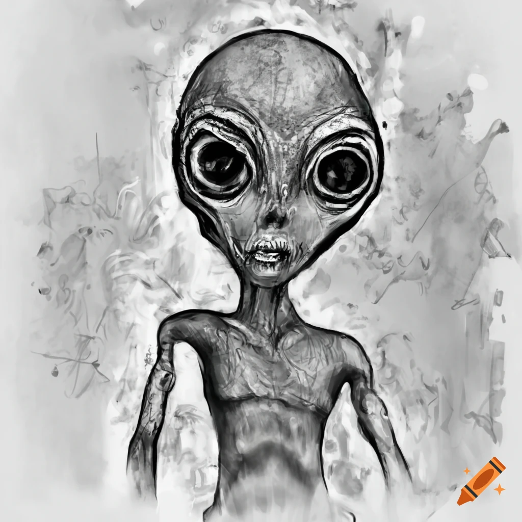 Alien eat lemon on Craiyon