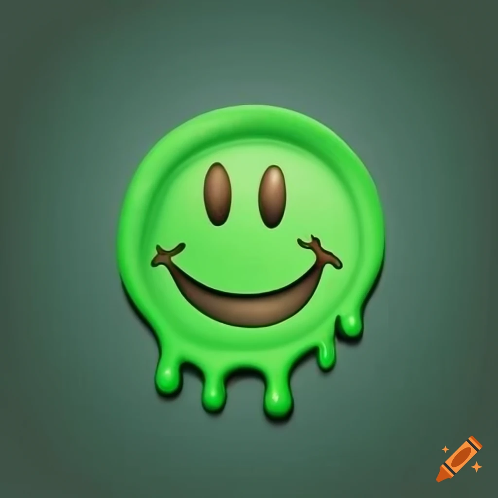 Lime Green Smiley Face