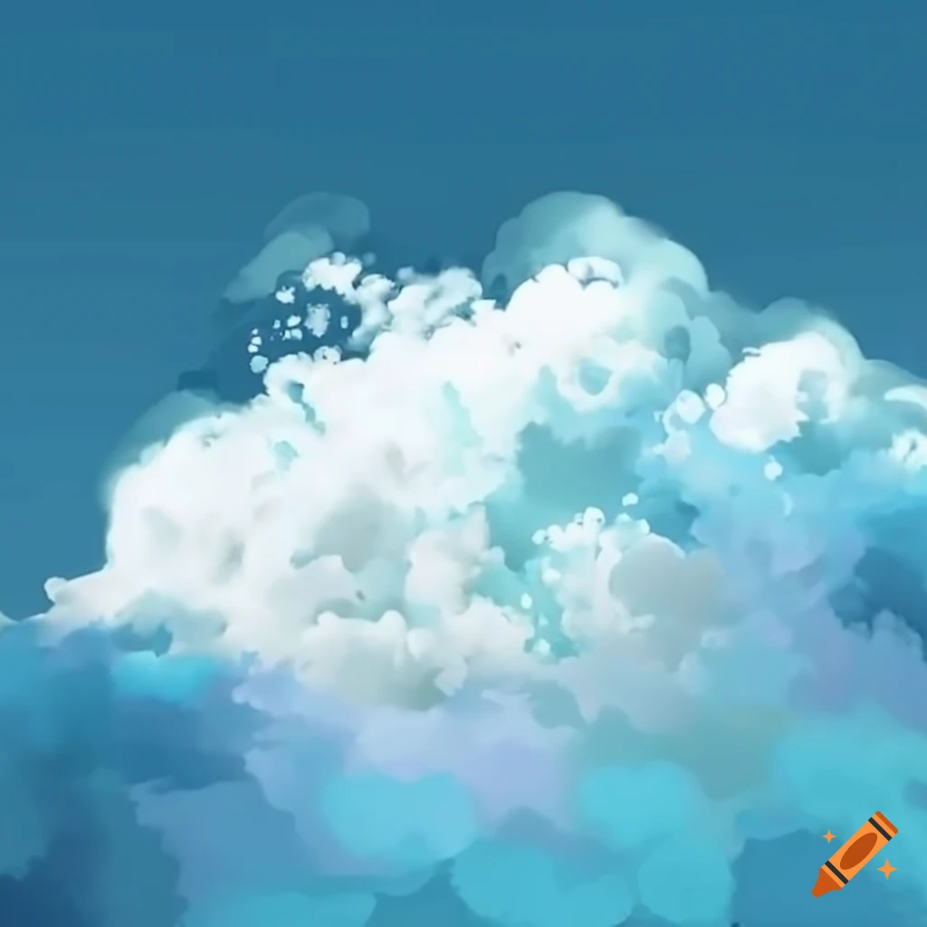 Japanese style clouds on Craiyon