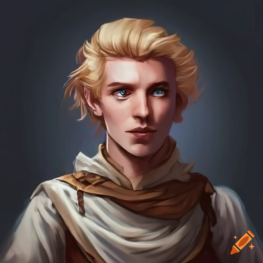 Blonde young man in dnd
