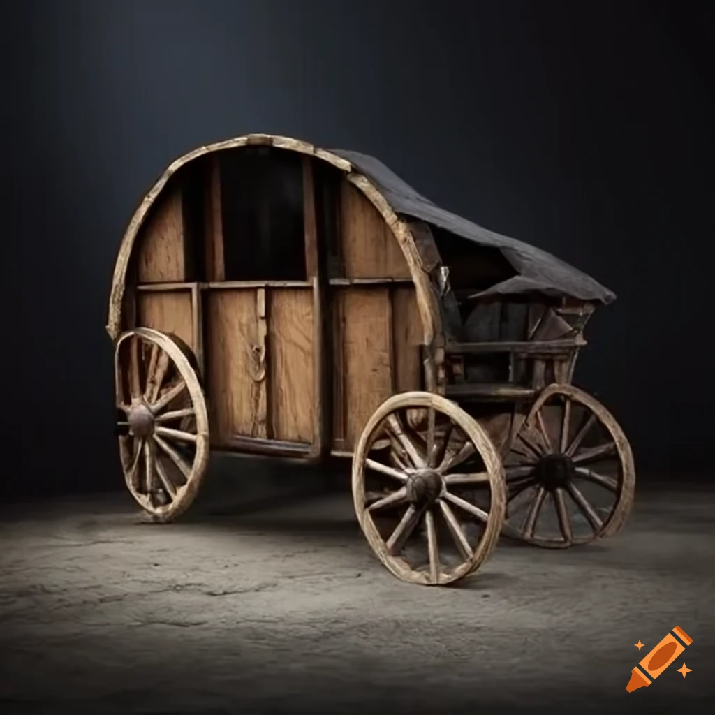 Medieval wagon on Craiyon