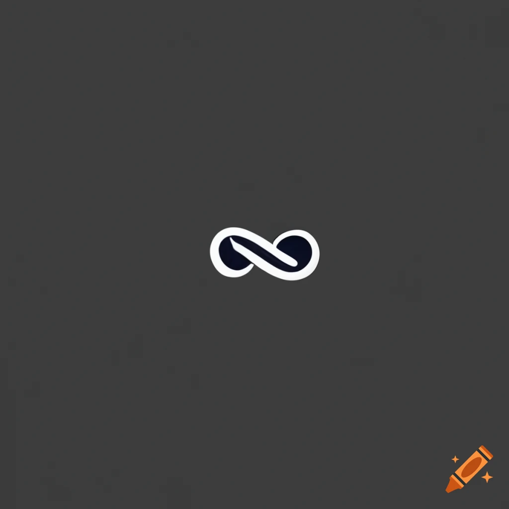 A classy logo with an infinity symbol for a menswear brand on Craiyon