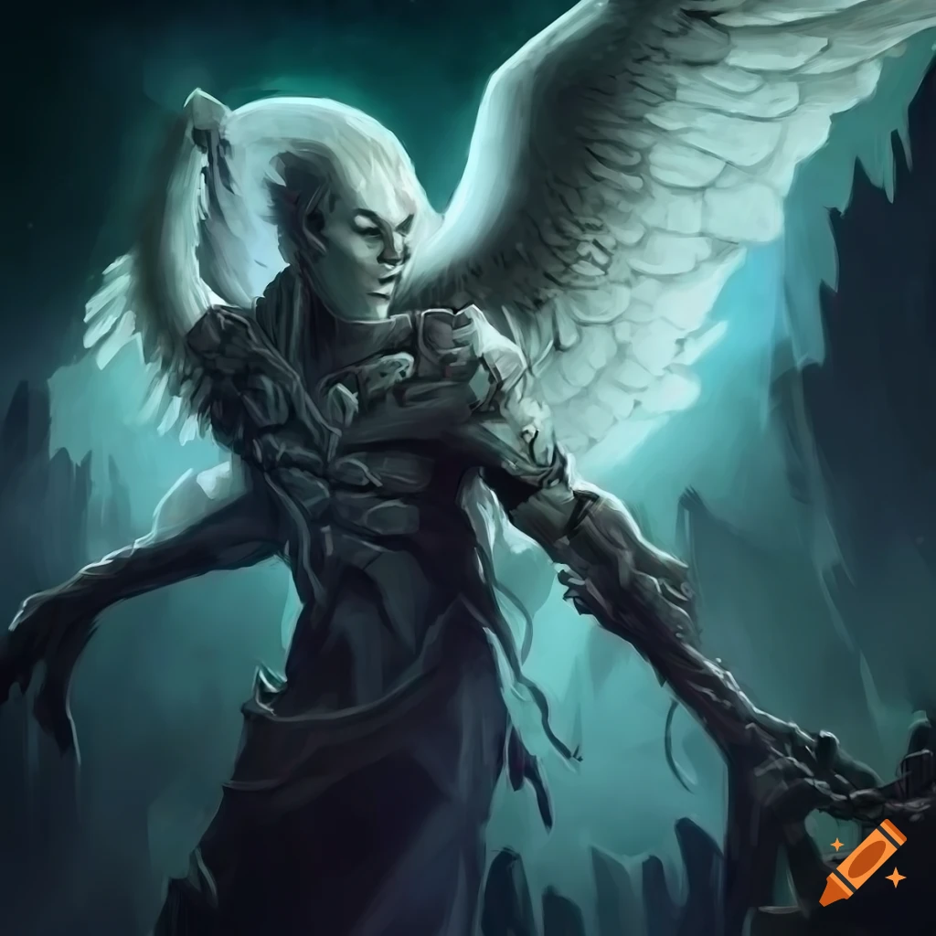 Eldrazi angel mtg fantasy art on Craiyon