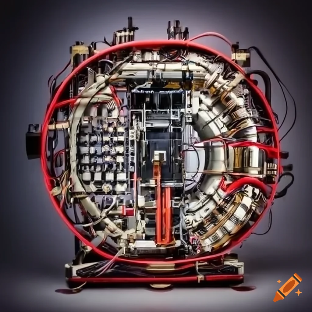 Complex electronic mechanical machine with wires