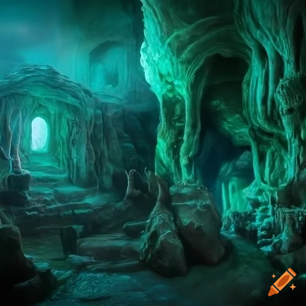 Grotto cthulhu dark glowing high resolution