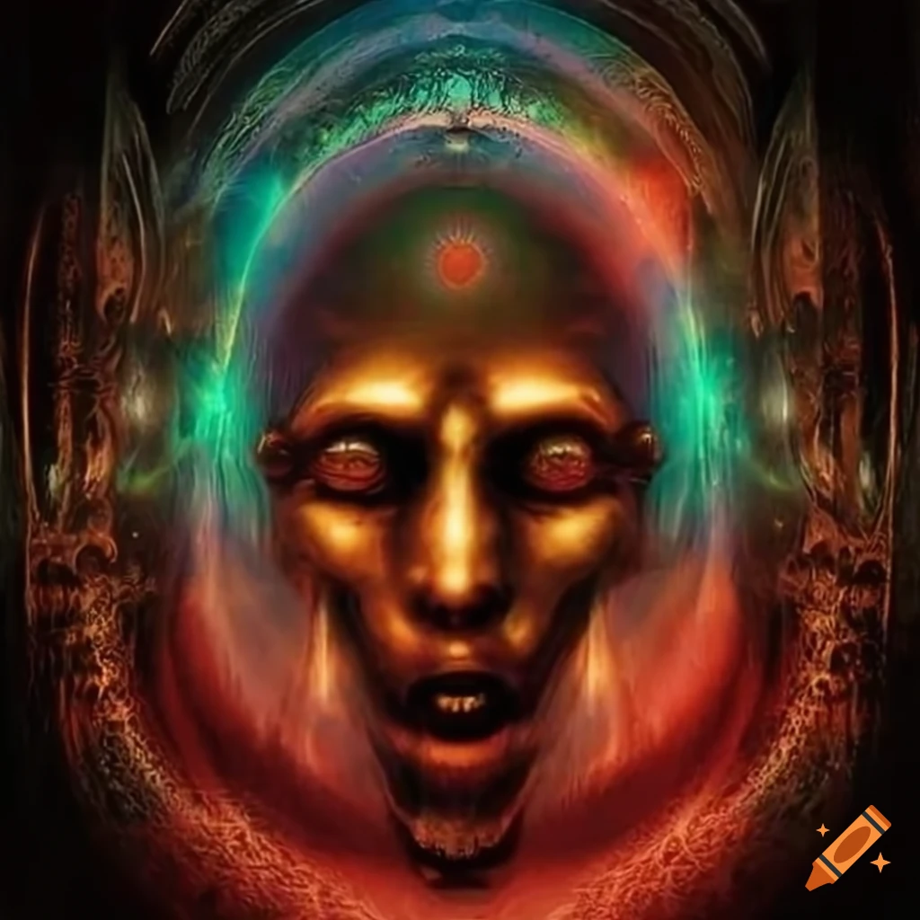 A mesmerizing image representing the essence of doom metal music