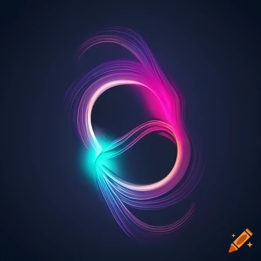 Design a infinity symbol lokk like a river