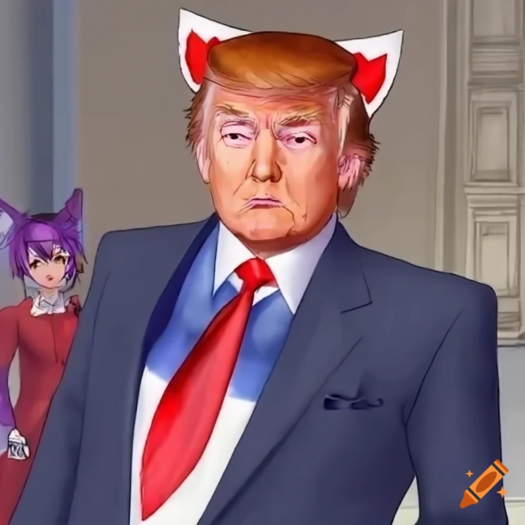 Trump as a Vtuber on Craiyon