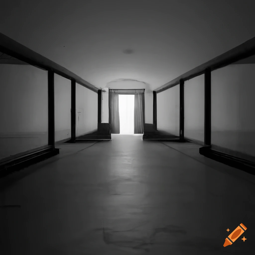 Liminal feeling badly lit empty studio in an abyss on Craiyon