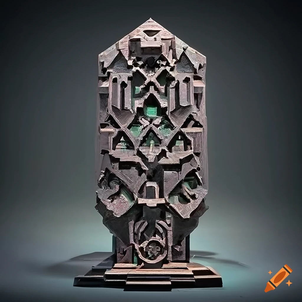 ‘Architectural Stave carving’-Style, Zelda Boss game sculpture ...
