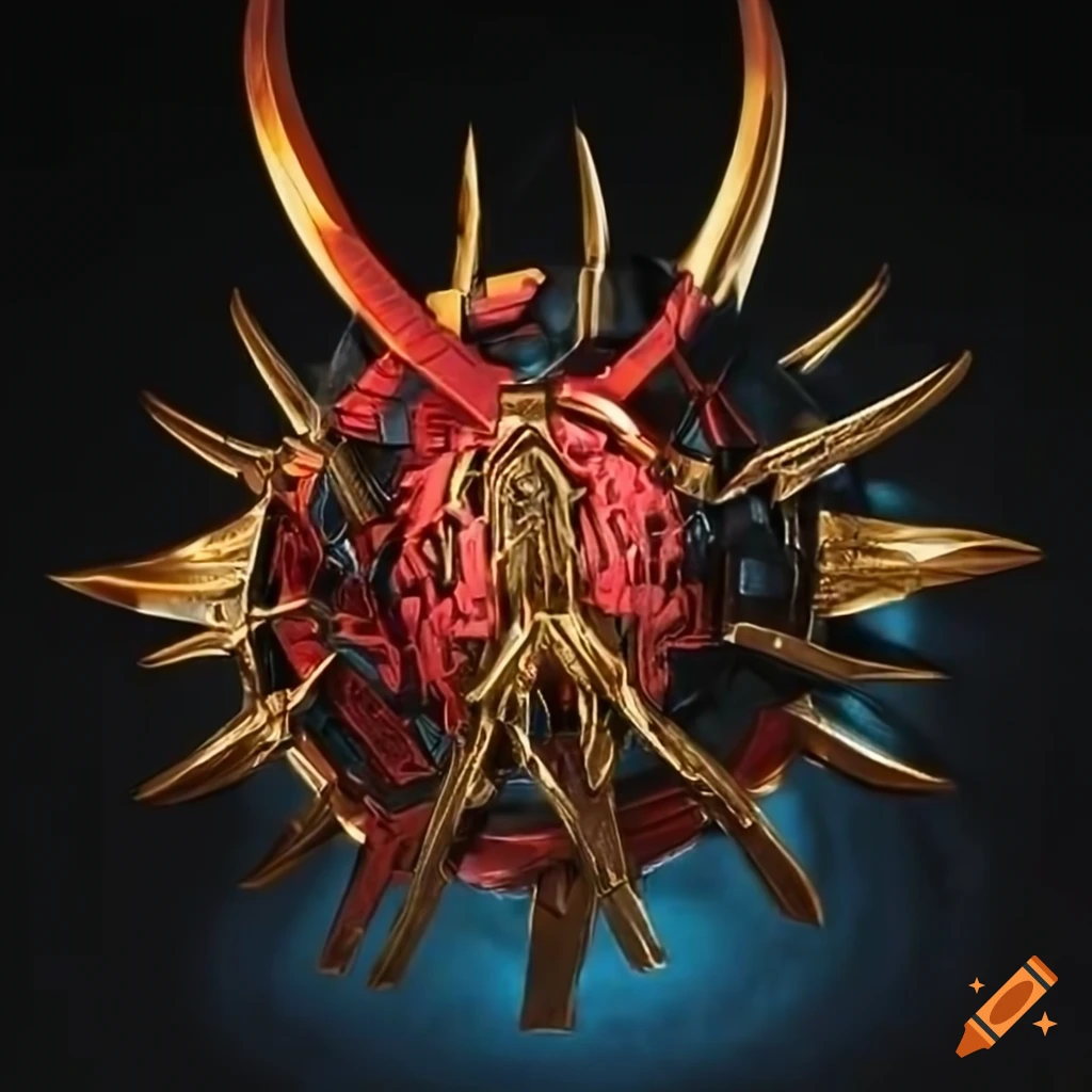 Red black gold unicron